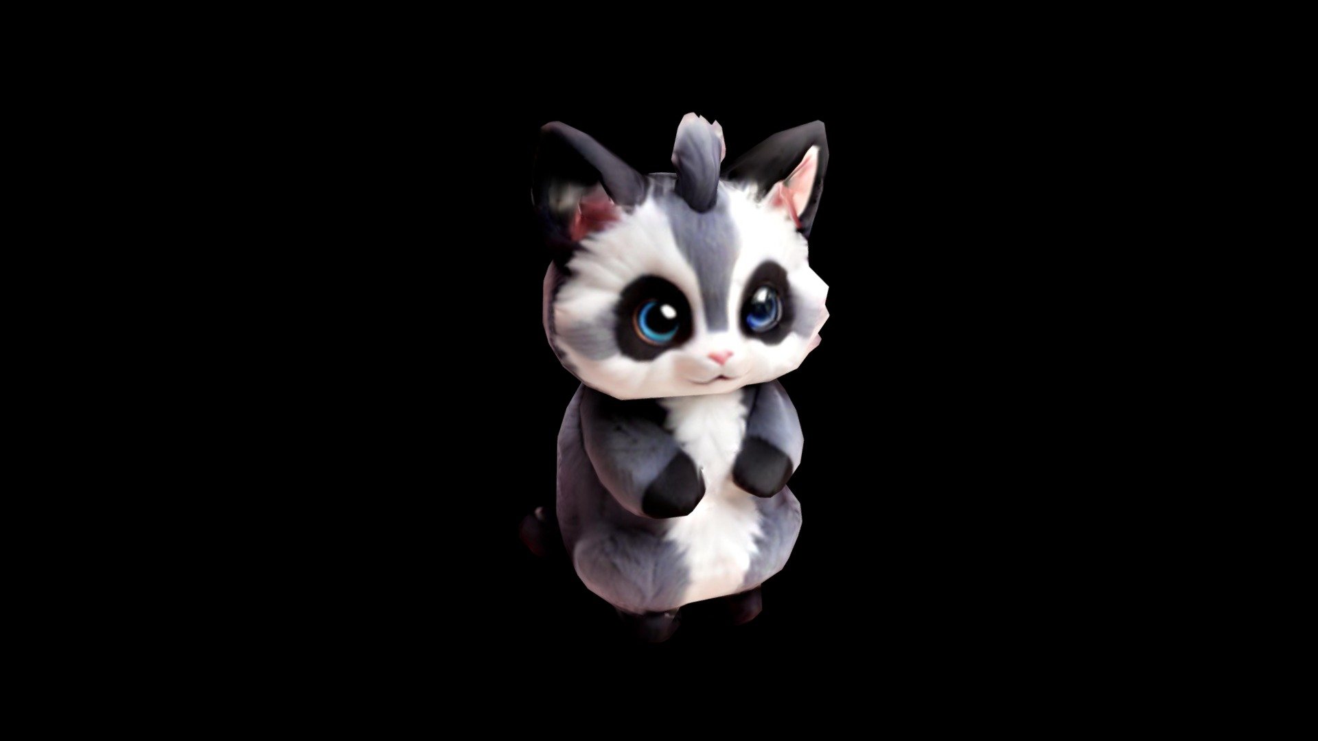 Ralph the cat, a cartoon character with striking - Download Free 3D ...