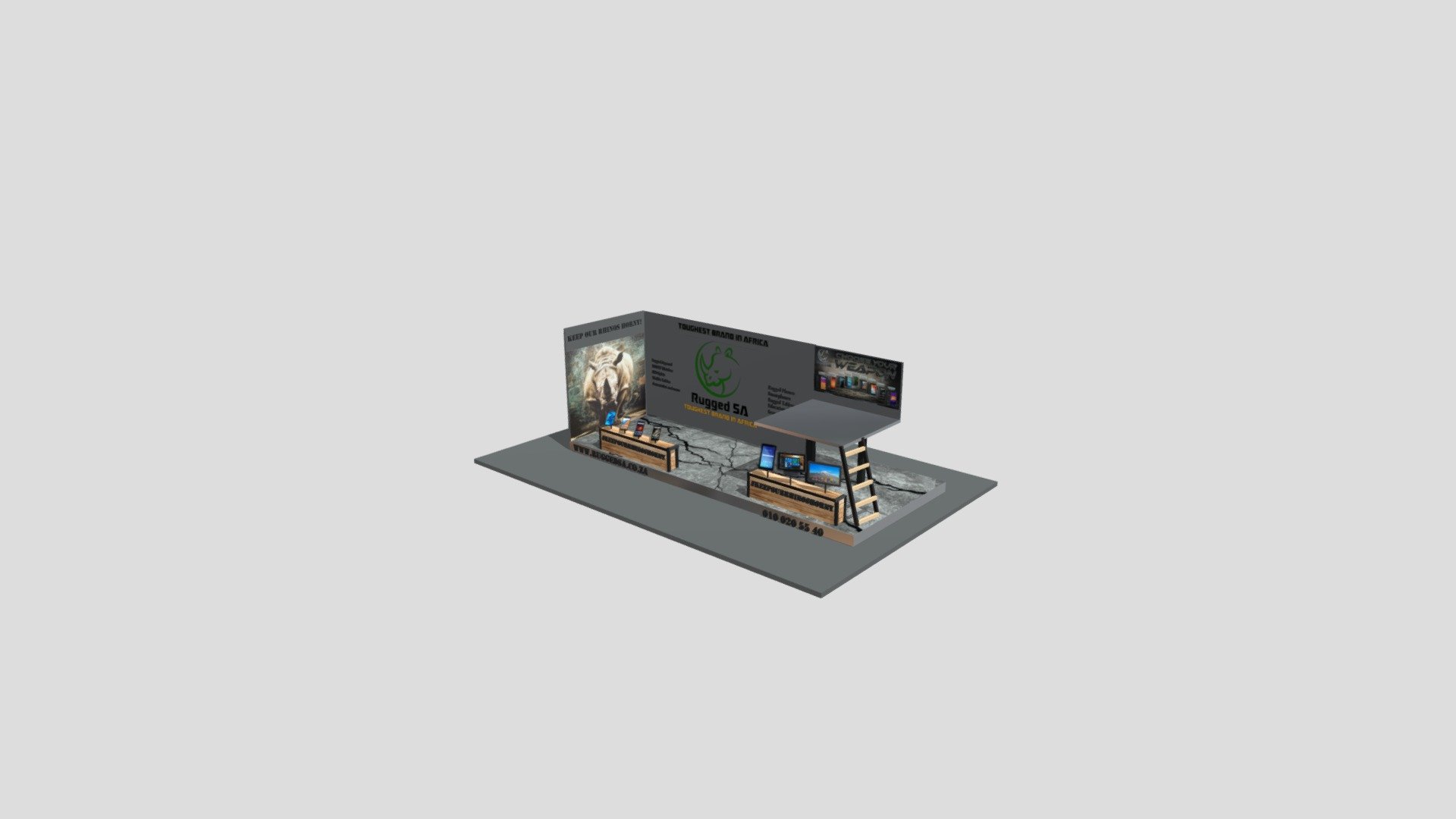 Rugged SA Booth - #LocalBrandsExpo - Download Free 3D model by e-Man ...