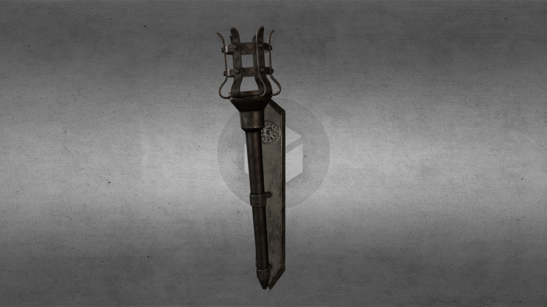 Medieval Torch Worn Download Free 3d Model By Reddification