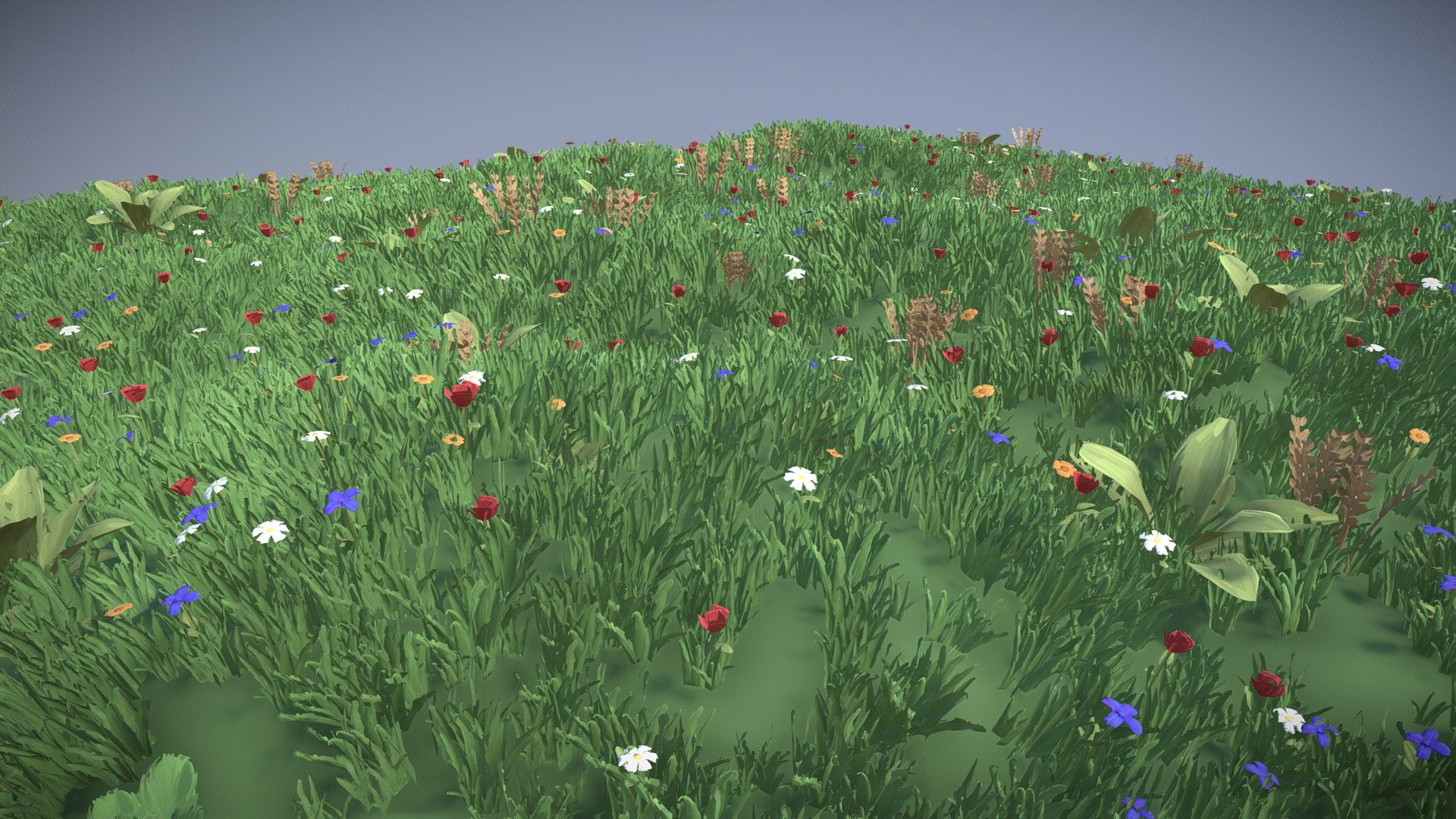 Paint Poly - Flowers & Clutter - Game Ready - 3D model by ...