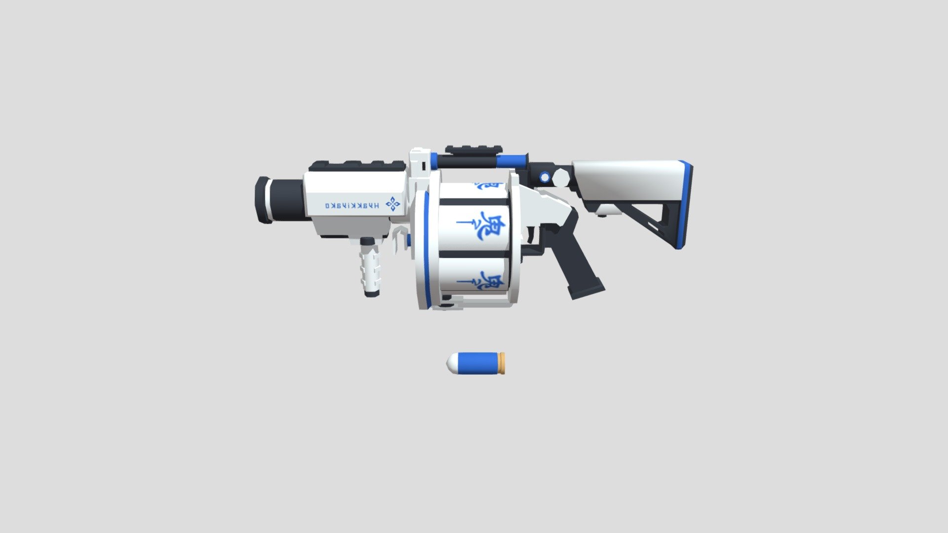 [Blue Archive Weapon] - Waraku Chise - Download Free 3D model by yochan ...