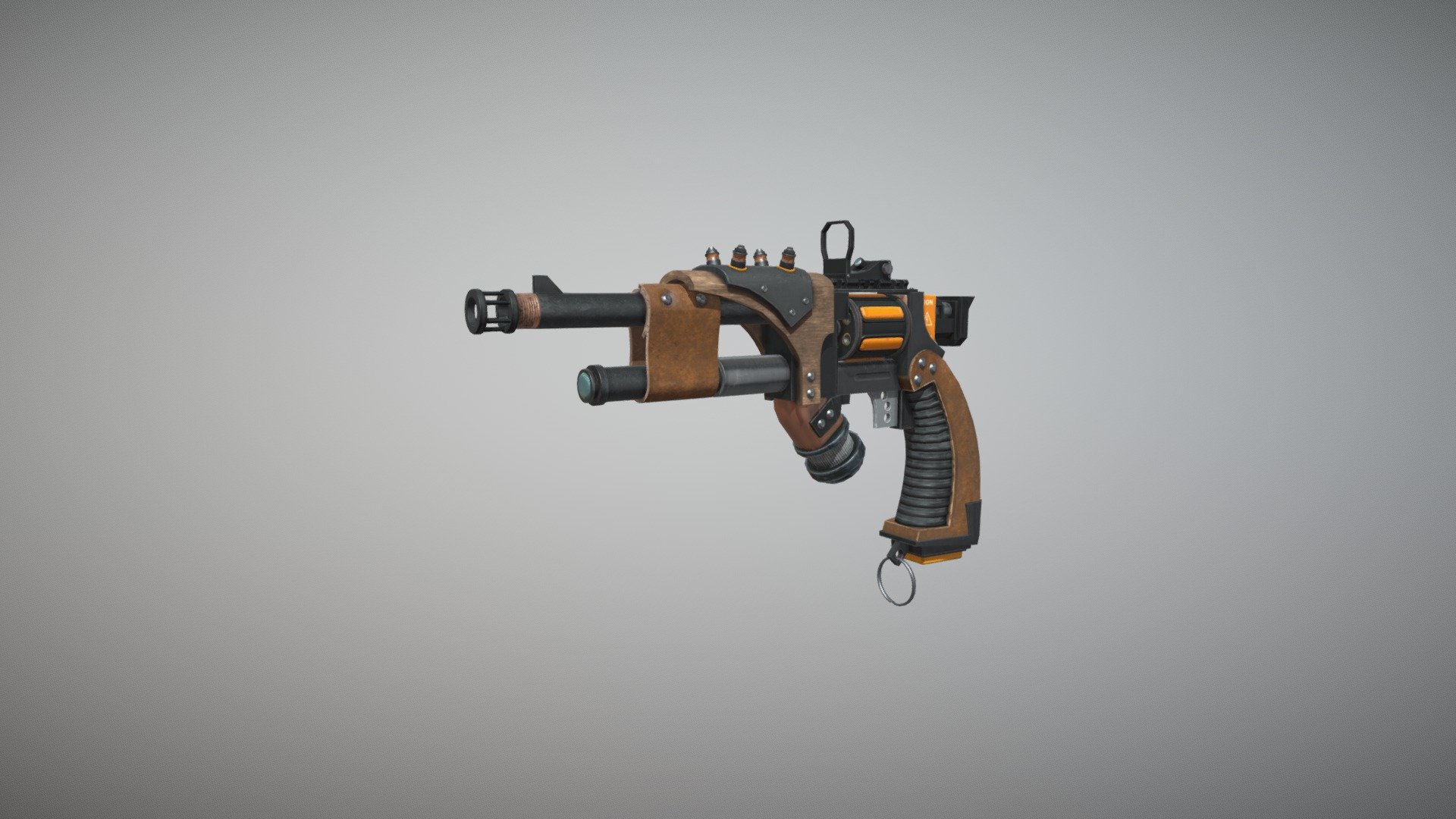 Sci-Fi Pistol - Plasma Caster Mk 02 - 3D model by Daniel Langley ...
