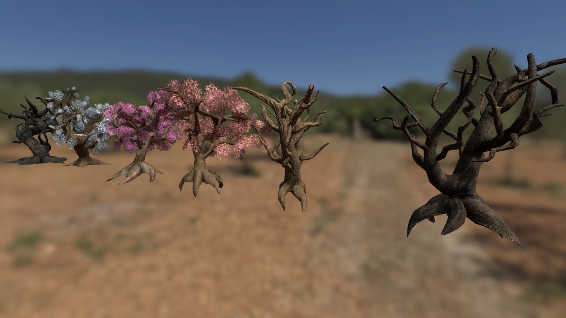Gnarly Trees - Game Assets - 3D model by Brie-ations (@Brieations ...