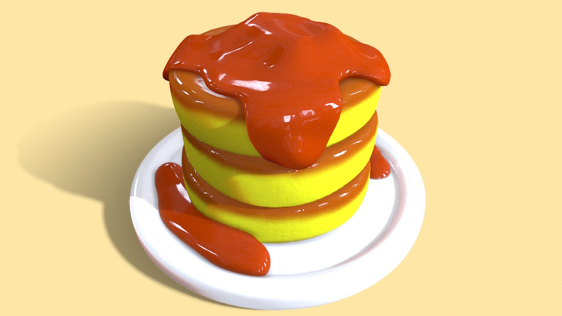 Pancake - 3D model by Max (@Maxiez) [16f1d6a] - Sketchfab