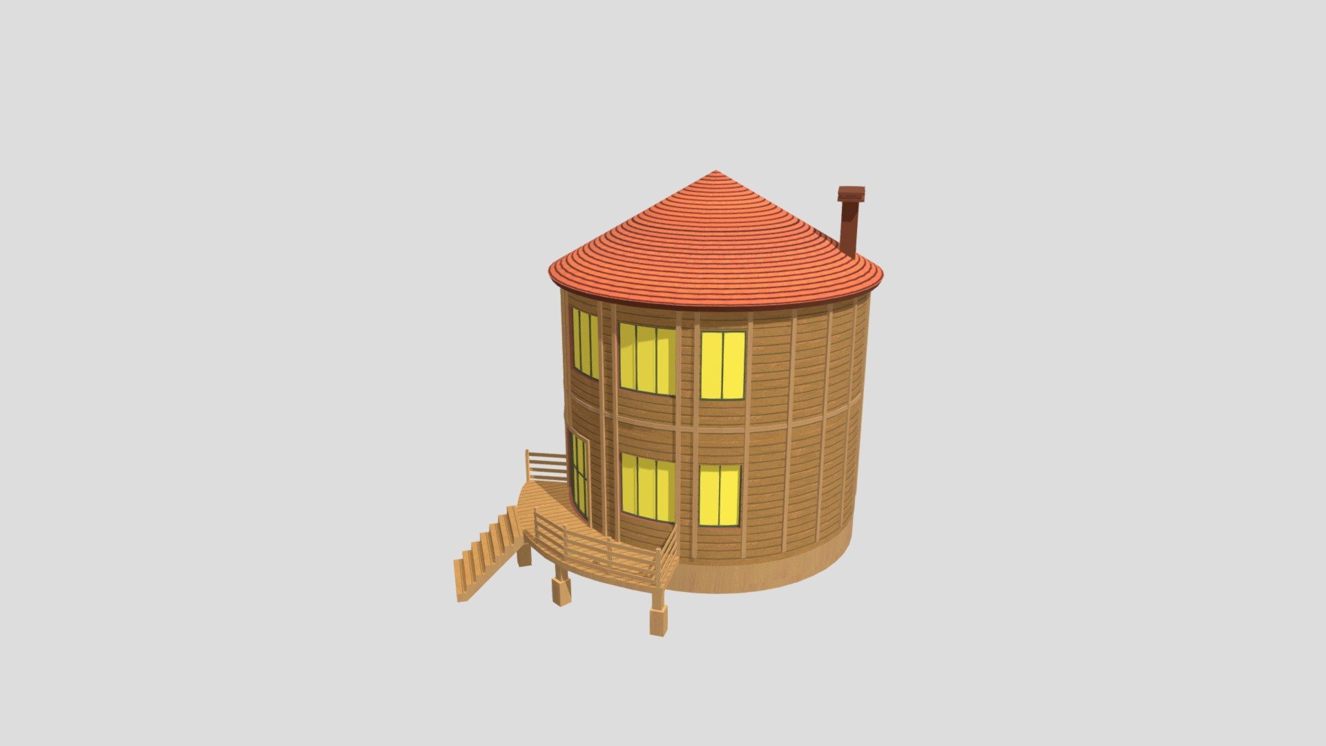 Round House-Z100 - Download Free 3D model by gajesus [16f2e29] - Sketchfab