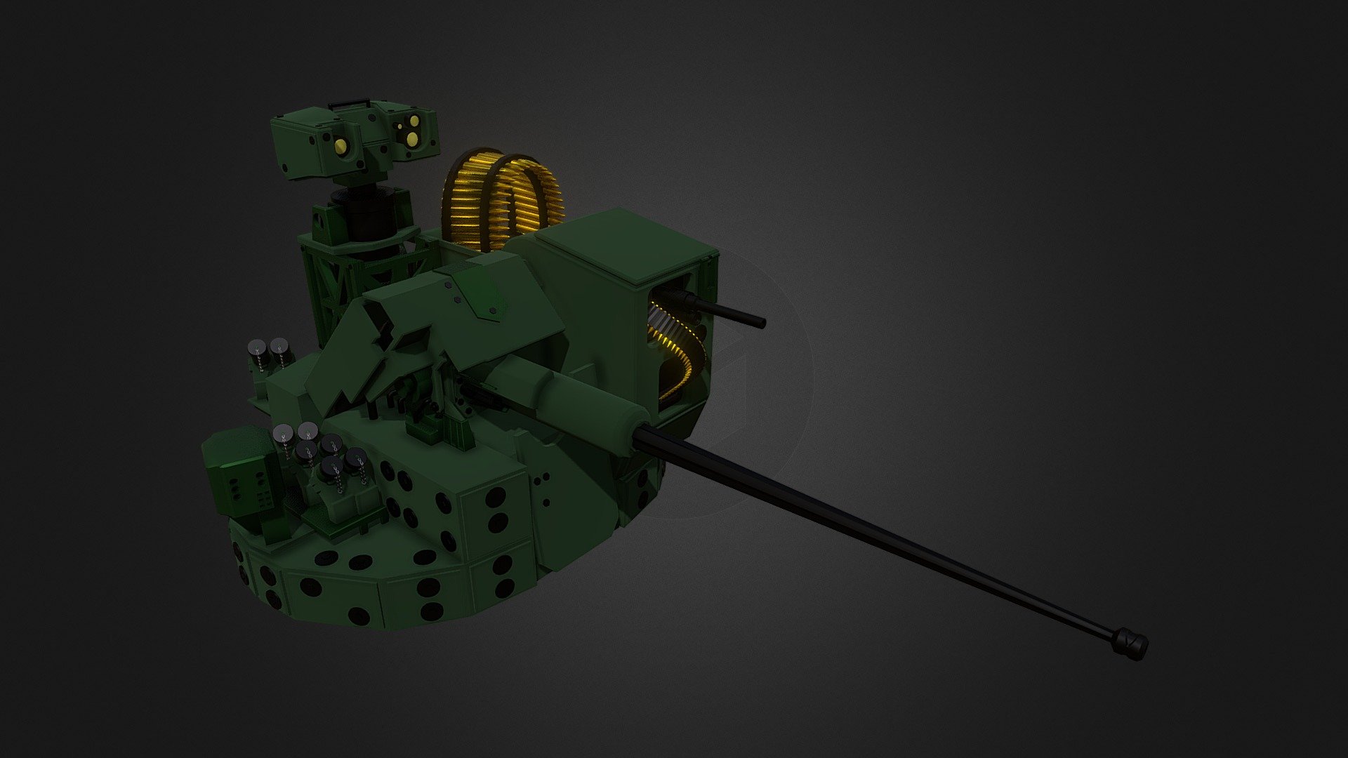 Unmanned Turret30mm Brazil(UT-30BR) - 3D model by Lancaster Modelagem ...