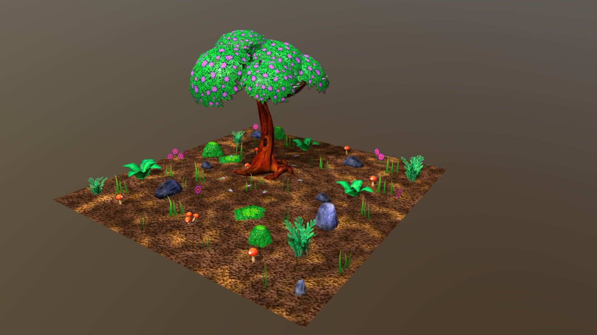 Tree Stylized Low Poly - 3D model by psicodelik [16f4508] - Sketchfab