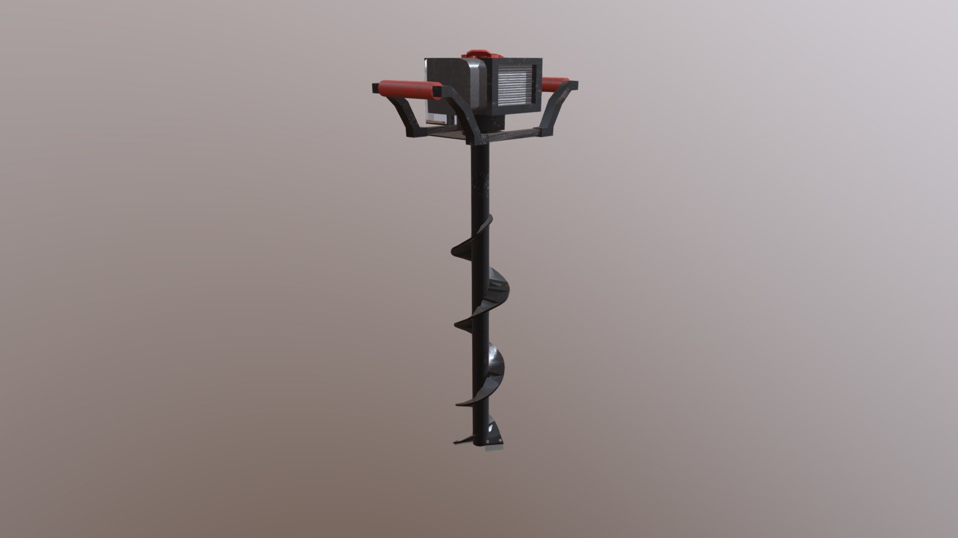 Ice Fishing Power Auger - 3D model by Kyle Dorr (@dorr.kyle) [16f5d58 ...