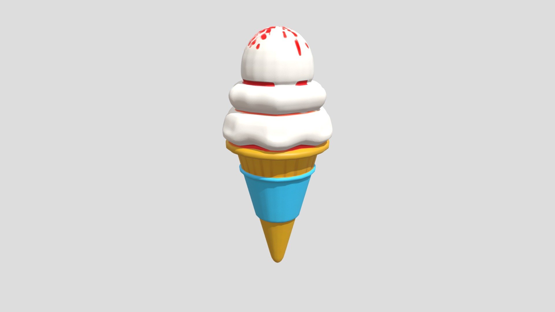 Ice cream cone - Download Free 3D model by giribivash91 [16f8045] - Sketchfab