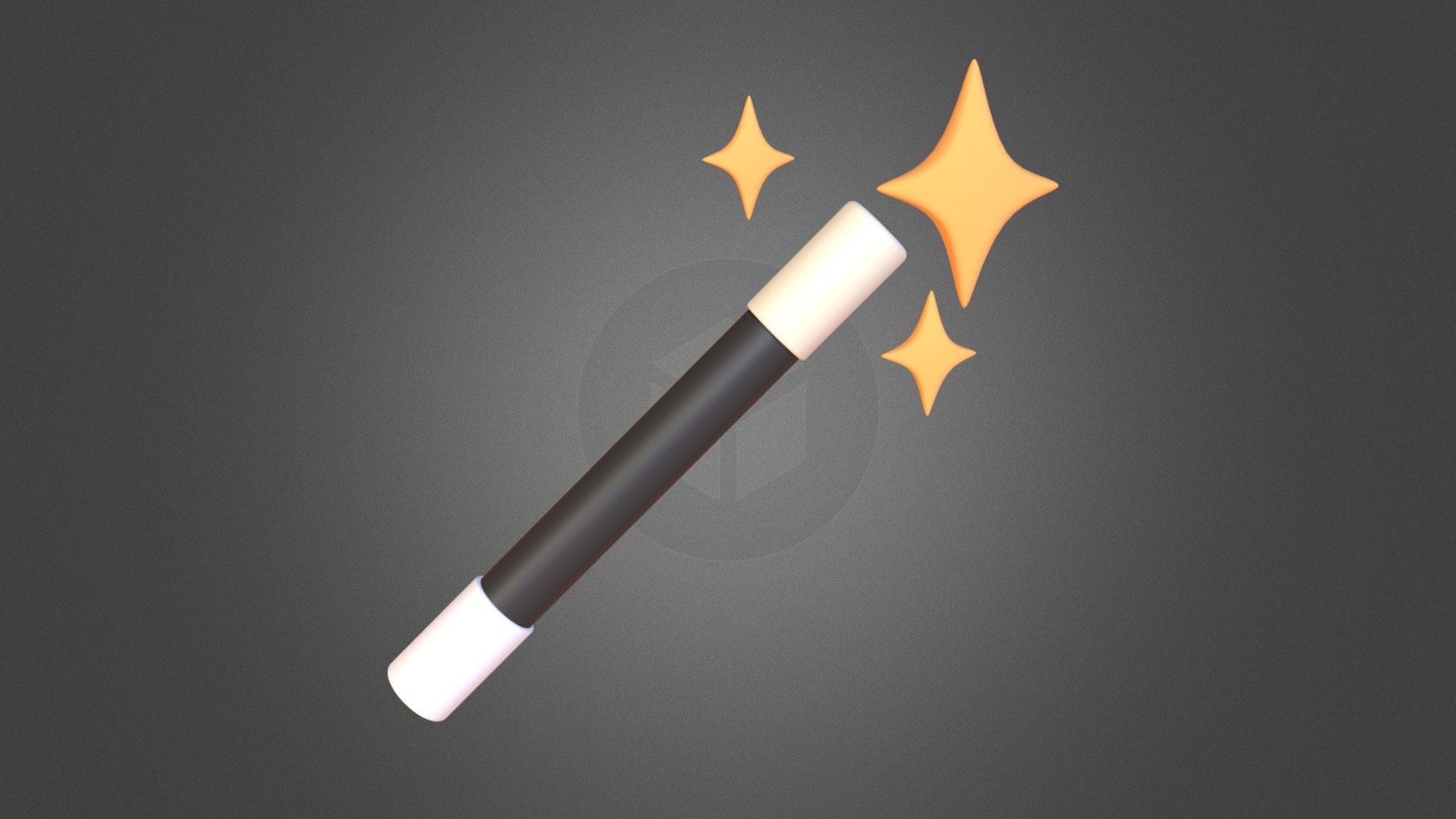 Magic Wand Emoji - Buy Royalty Free 3D model by burakonur99 [16fabd3 ...