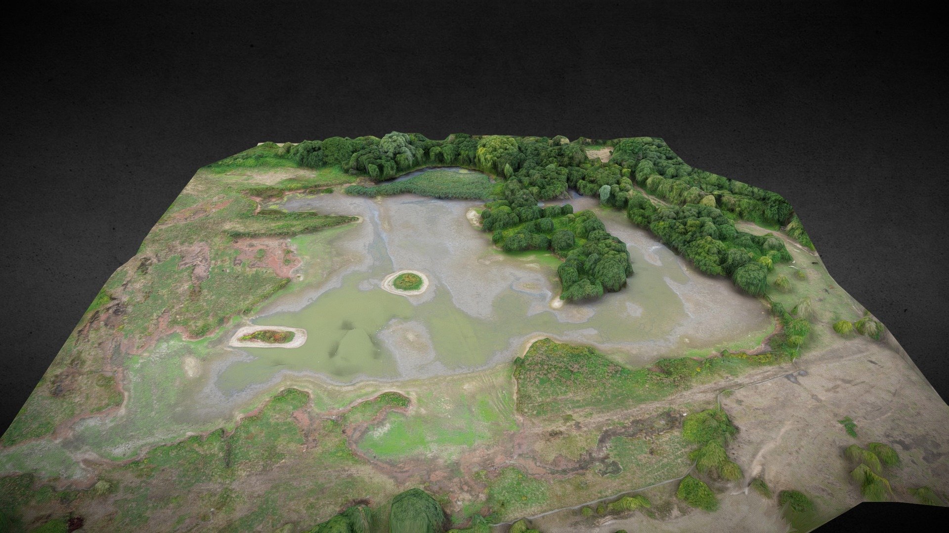 The Slack (Bird Sanctuary) - Pre-Pipeline test - 3D model by Drone ...
