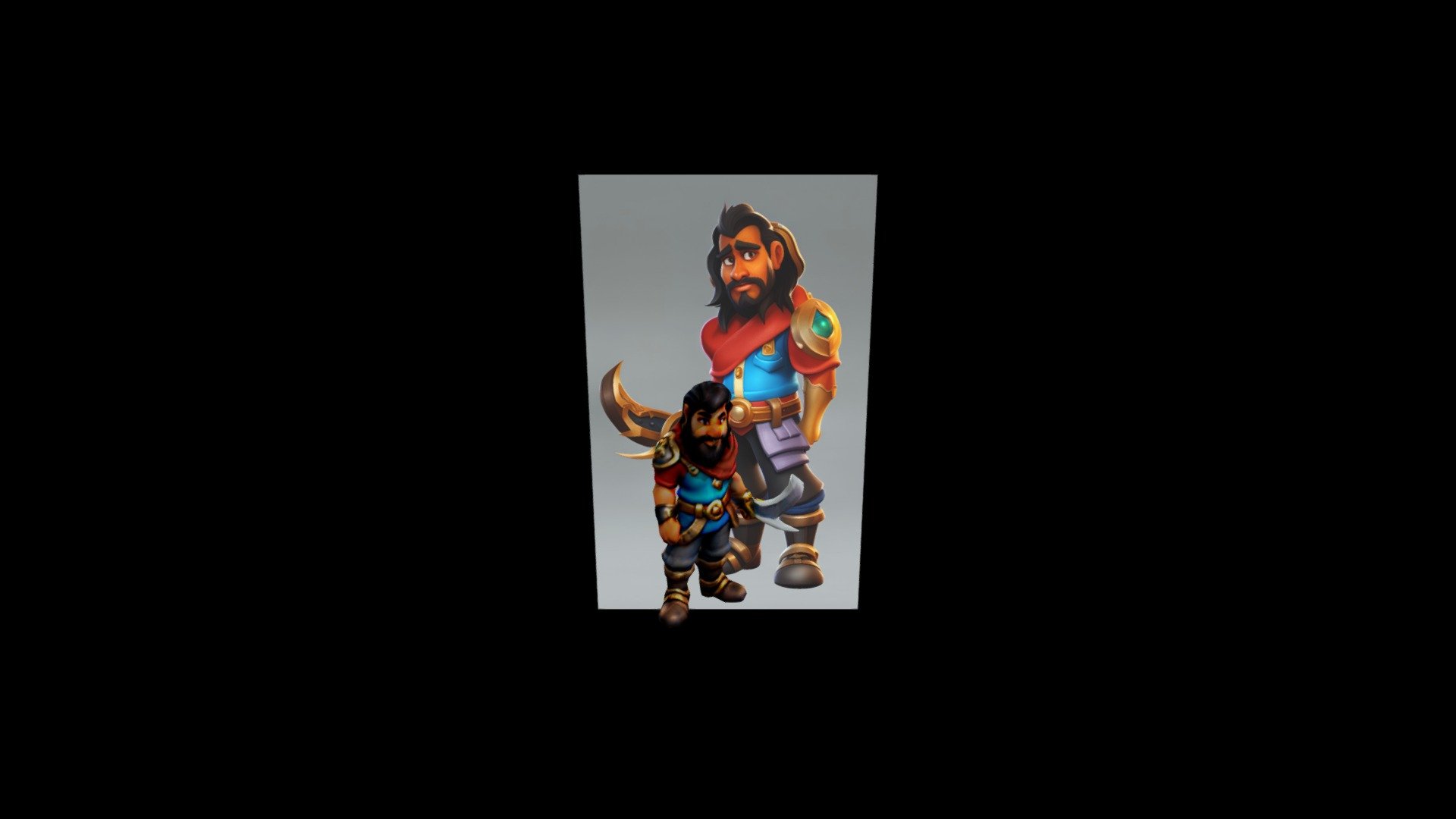 character in armor A cartoon of a character in a - Download Free 3D ...