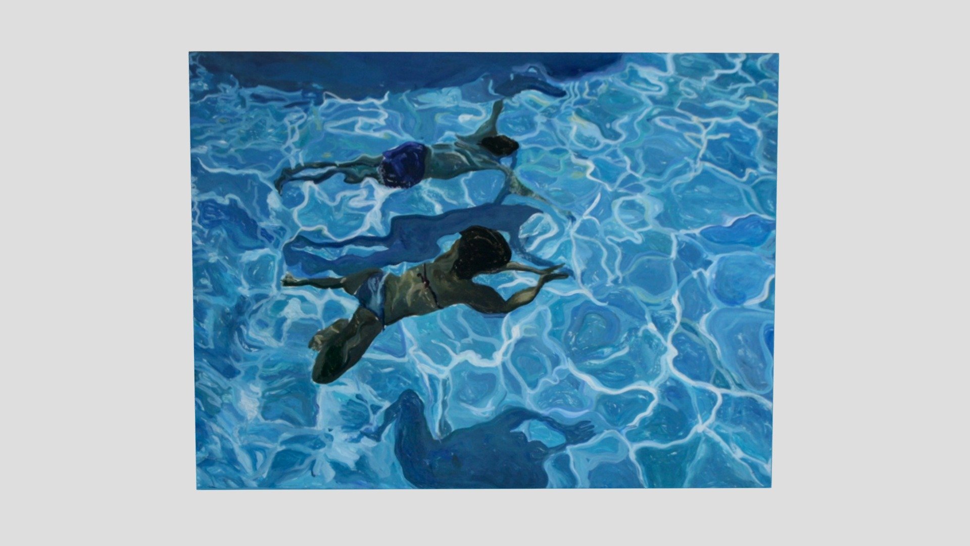 Goldring femmes à la piscine - Buy Royalty Free 3D model by L'Atelier ...