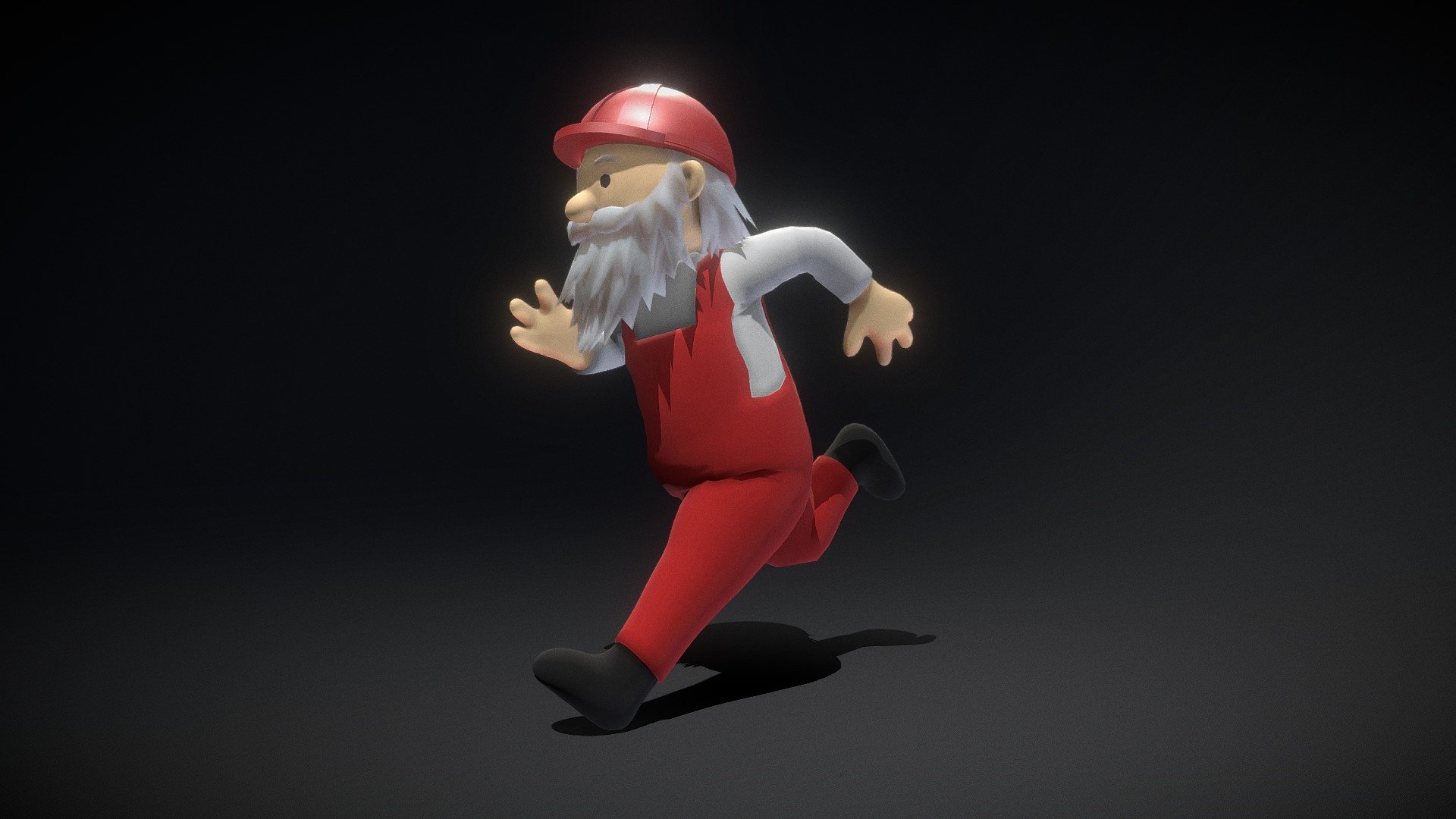 Construction Site Santa Claus (Run-Cycle) - 3D model by VIS-All-3D ...