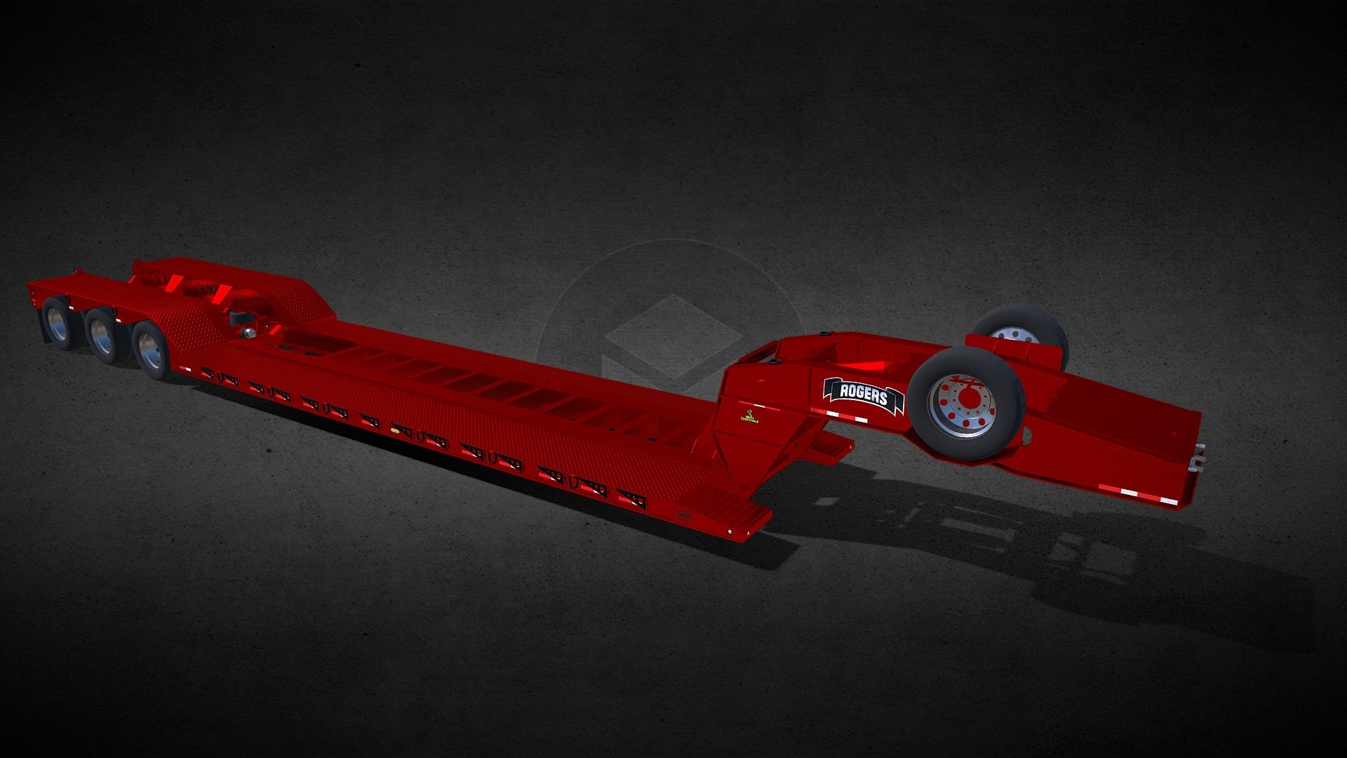 Rogers CN55DS lowboy trailer - 3D model by bansheewoj [17025e2] - Sketchfab