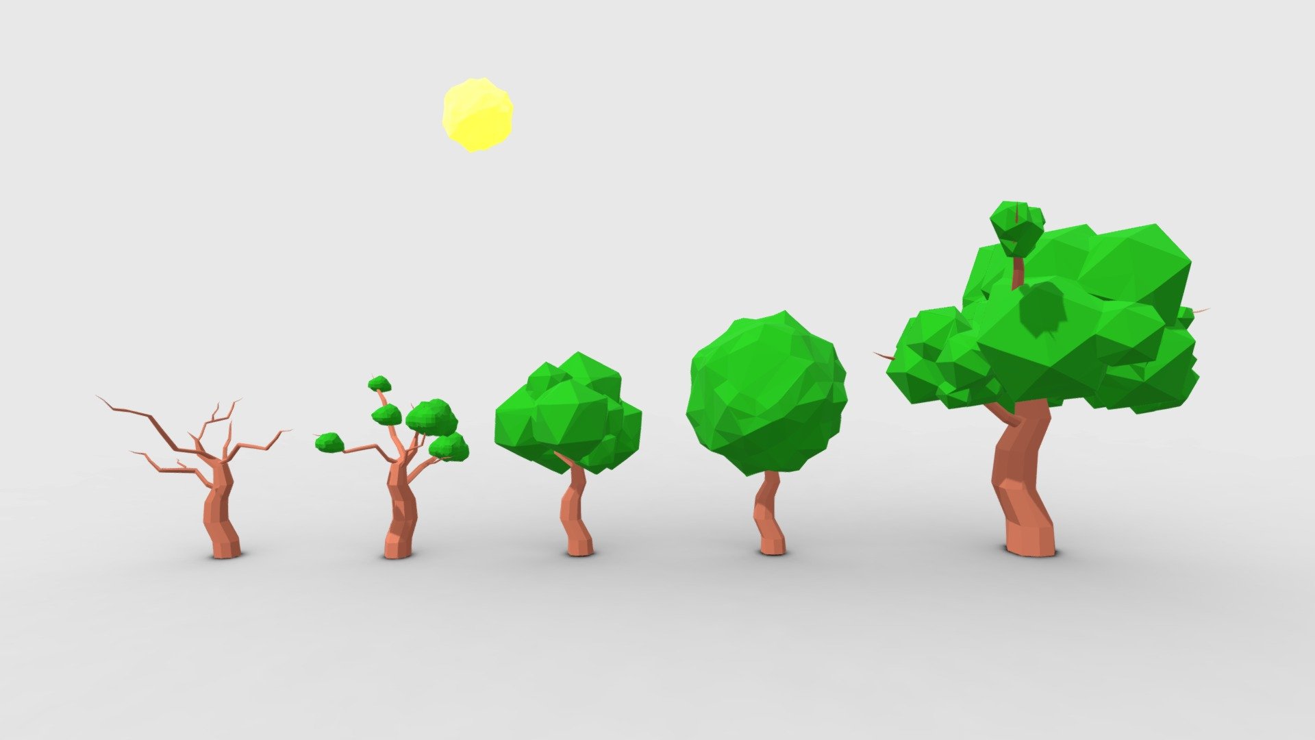 Tress Low Poly - 3D model by CO7A (@co7a__) [1702955] - Sketchfab