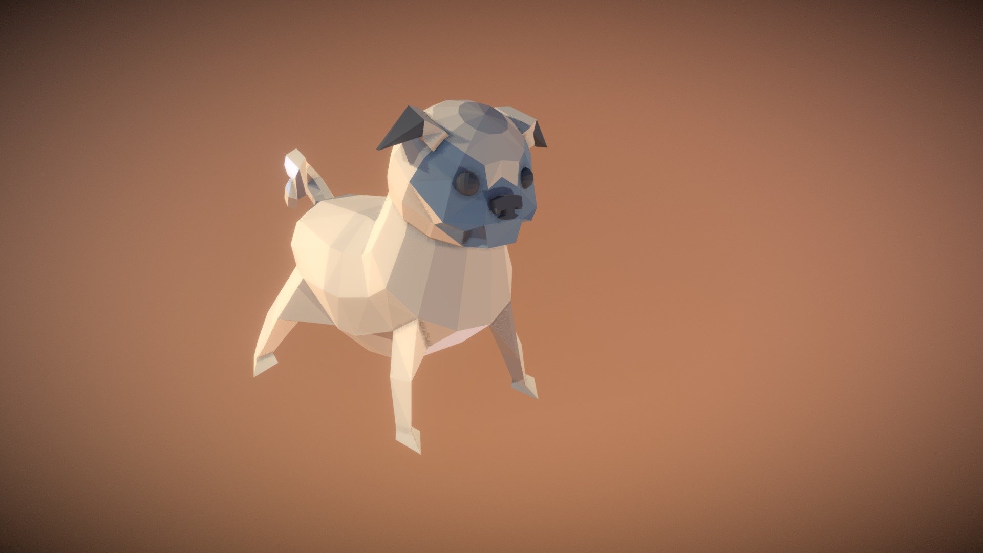 Low Poly Pug - Download Free 3D model by Aaron XR Dev (@AaronXRdev ...
