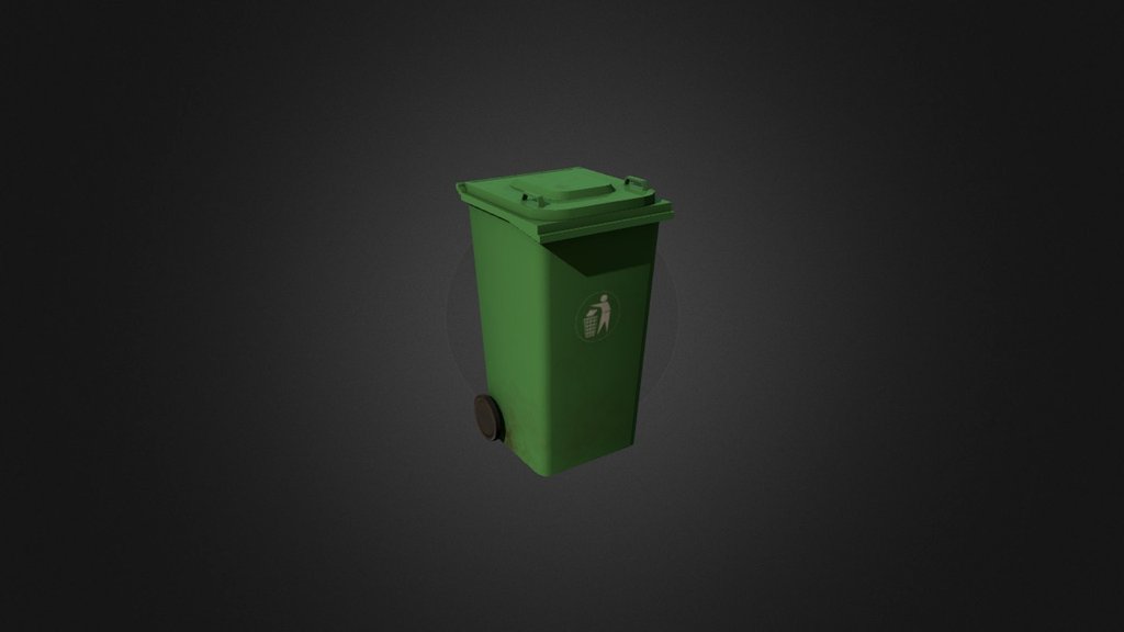 Low poly trash bin - 3D model by dennisvanacker [1702ccb] - Sketchfab