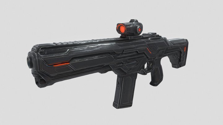Cyberrifle 3D models - Sketchfab