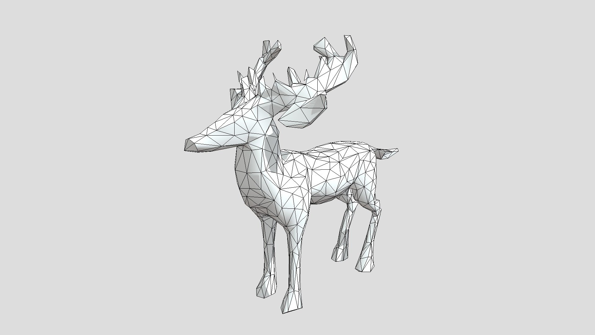 Deer Low Poly - 3D model by 1xMerch [1702fdb] - Sketchfab