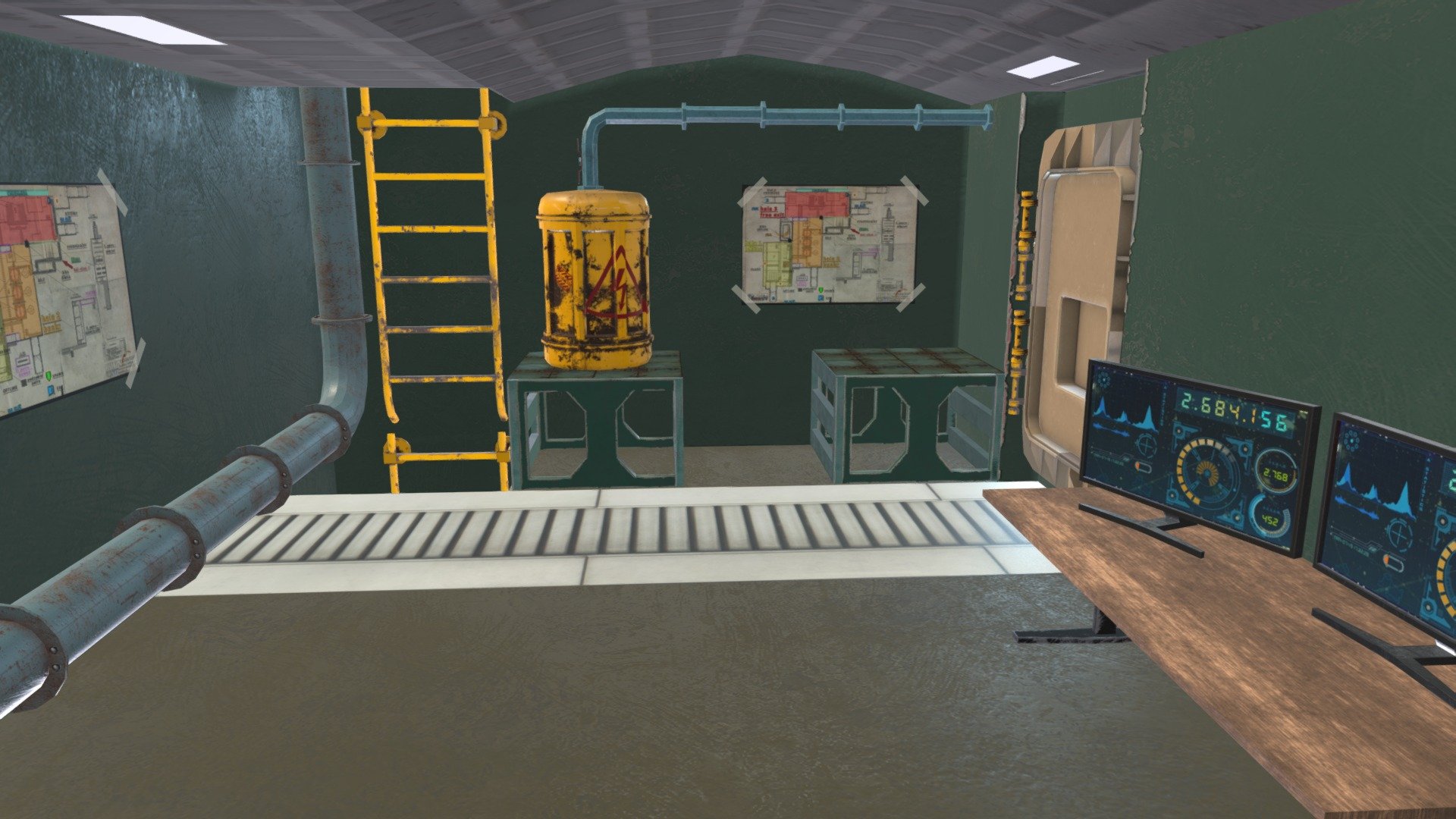 Textured Game Environment - Download Free 3D model by Wenjing Huang ...