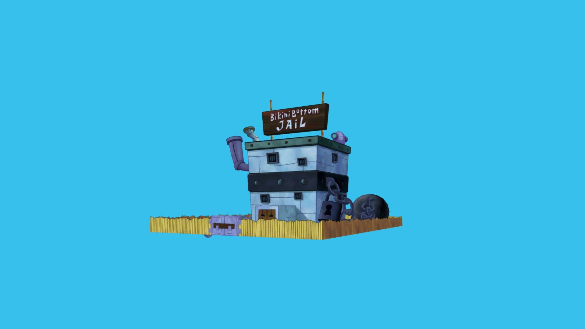 SpongeBob's Patty Pursuit - Bikini Bottom Jail - Download Free 3D model by Romyblox1234 ...