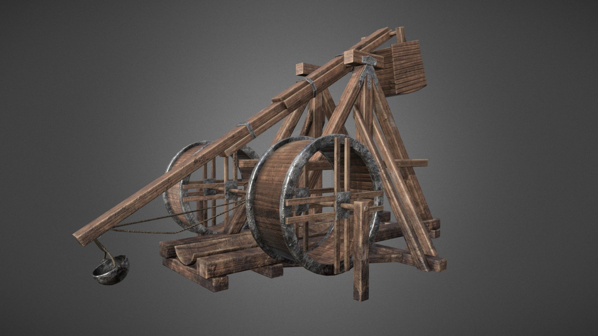 Trebuchet - 3D model by J (@FutureDoesntExist) [170440b] - Sketchfab