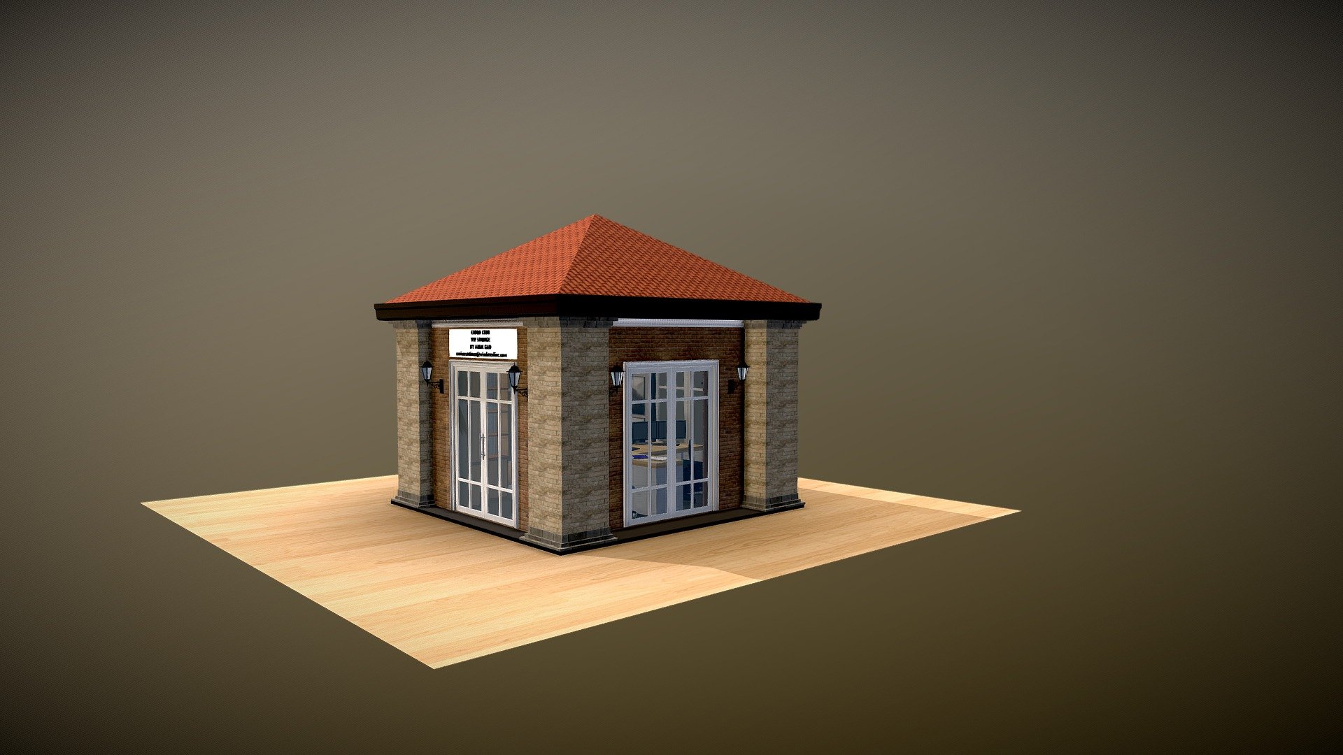AMIR VIP Lounge CLOUD CLUB Kiosk - 3D model by amircreations [1705911 ...
