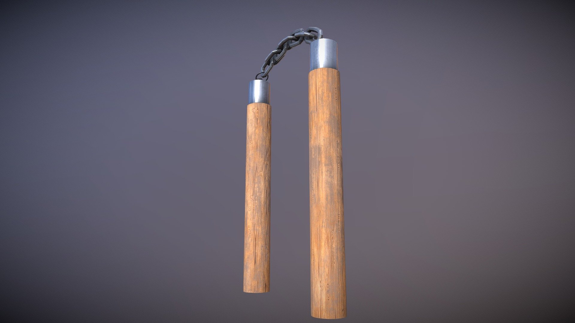 Nunchaku_low - 3D model by Dchudyk [1706939] - Sketchfab