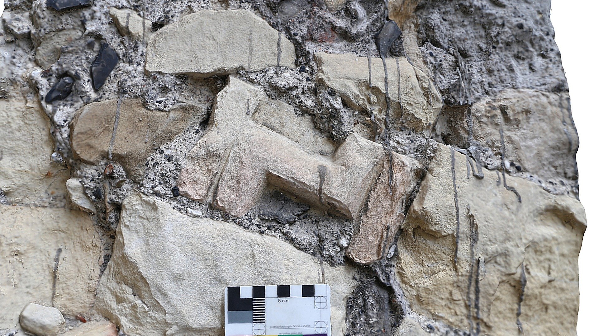 Reused embattled moulding fragment AE1 - 3D model by Rochester ...