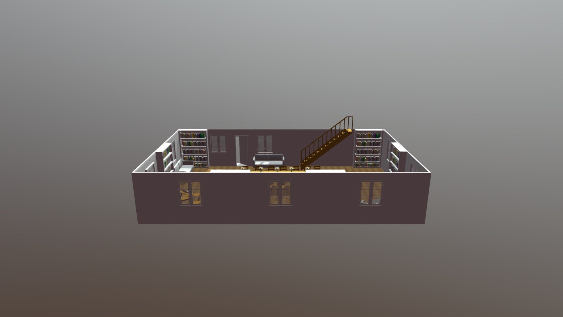Study Hall - 3D model by ijkirk [1709620] - Sketchfab