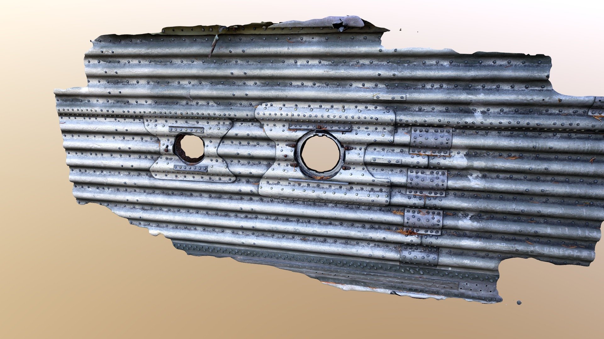 B-17 Aluminum Panel Detail - 3D model by Dosidicus [170c503] - Sketchfab