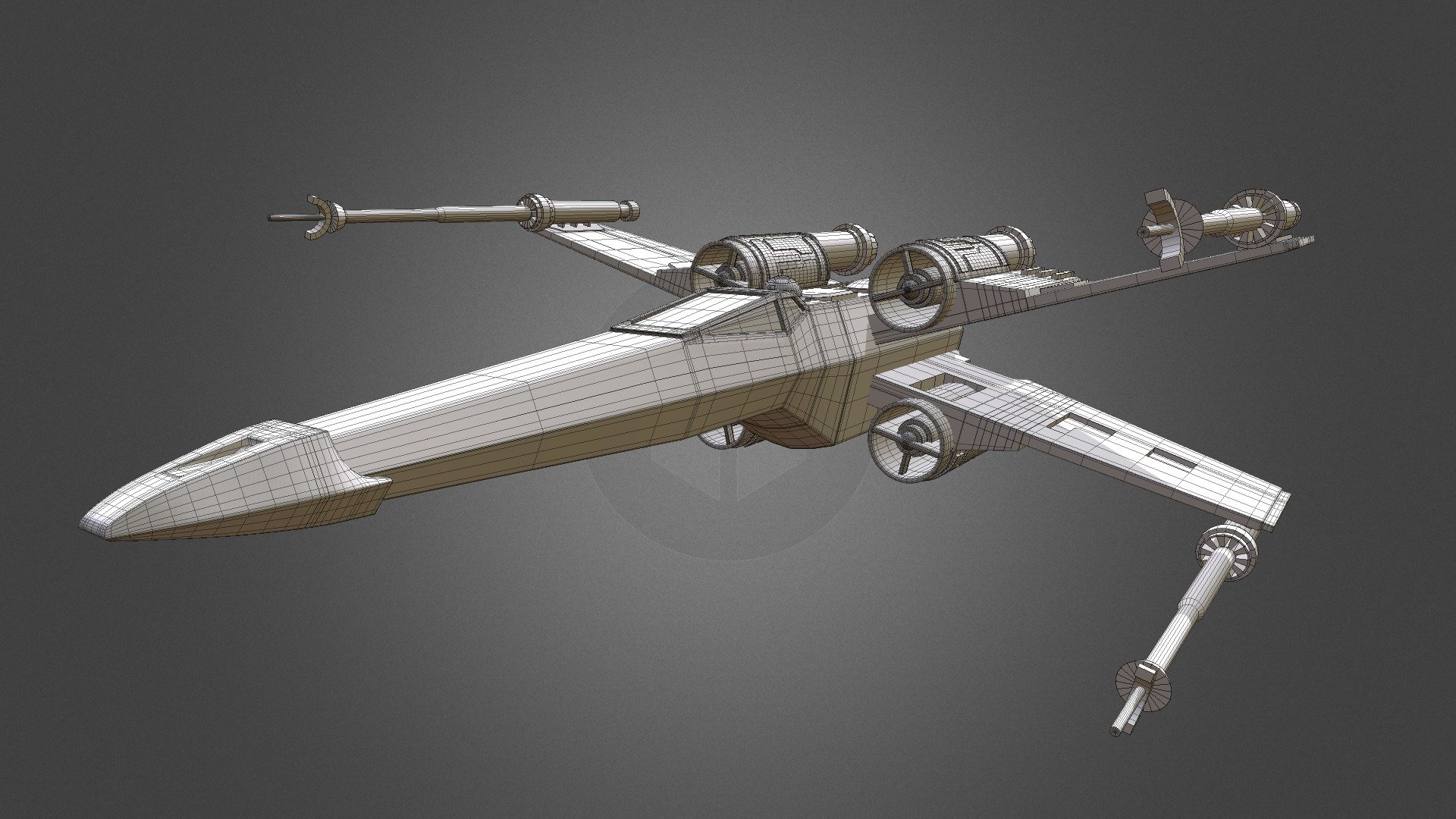 X-Wing - 3D model by Jermaine (@DarkAlchemist) [170dbef] - Sketchfab