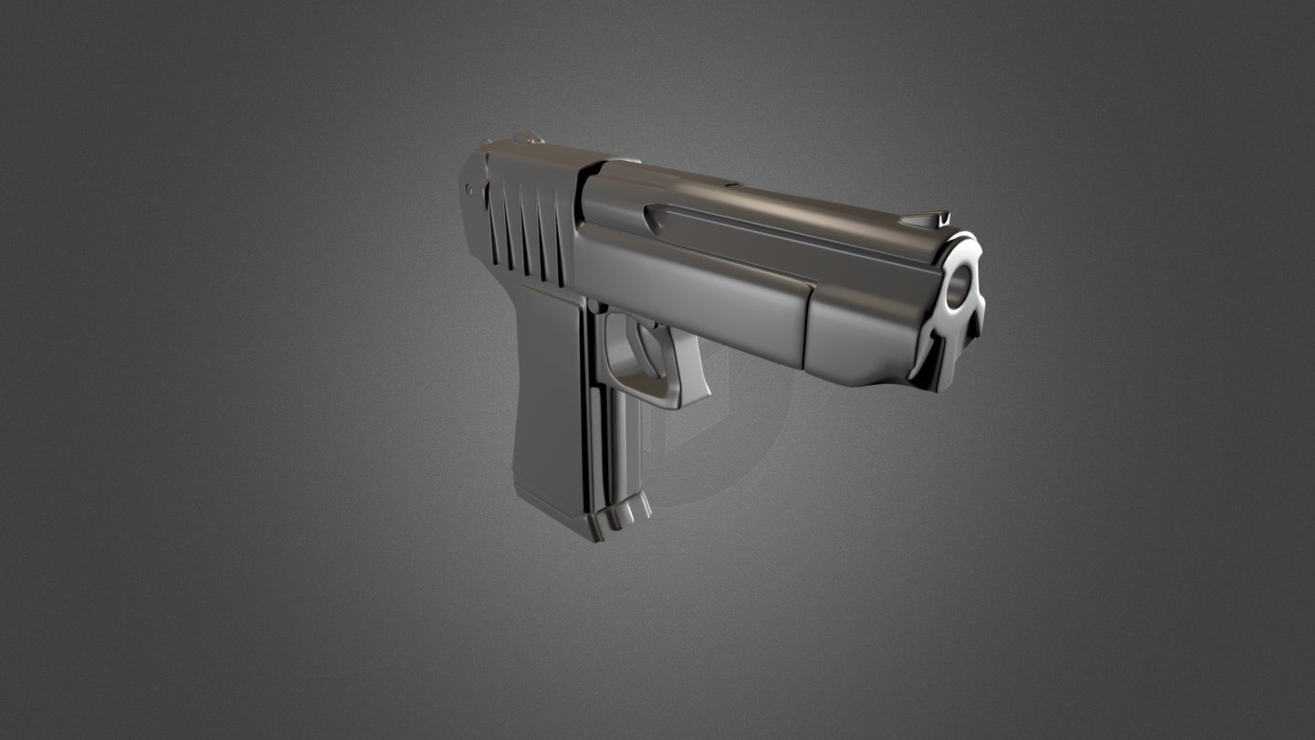 Gun - 3D model by Maximiano [170f880] - Sketchfab