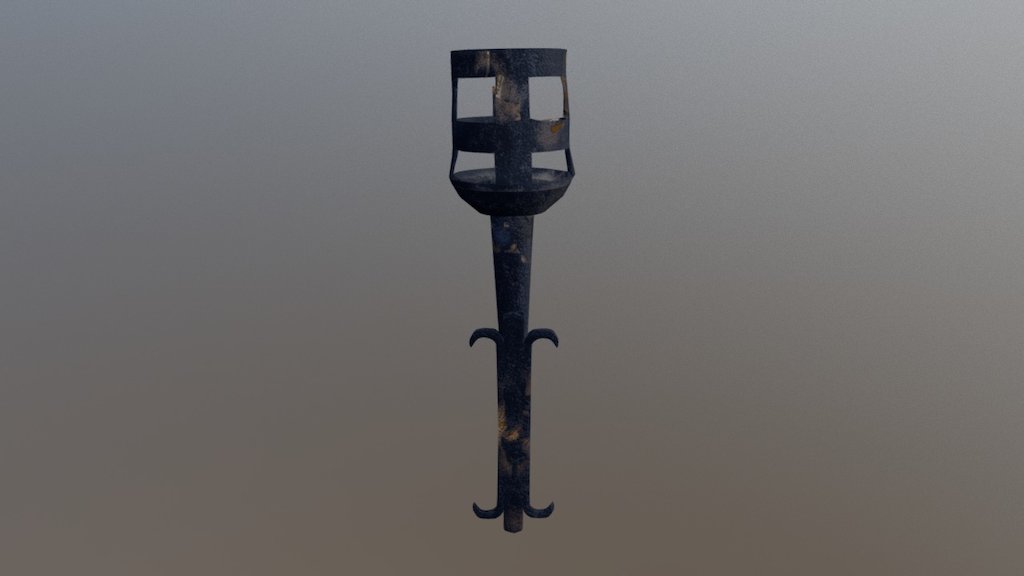 Weathered Torch Prop - 3D model by abaumzweig [1710934] - Sketchfab