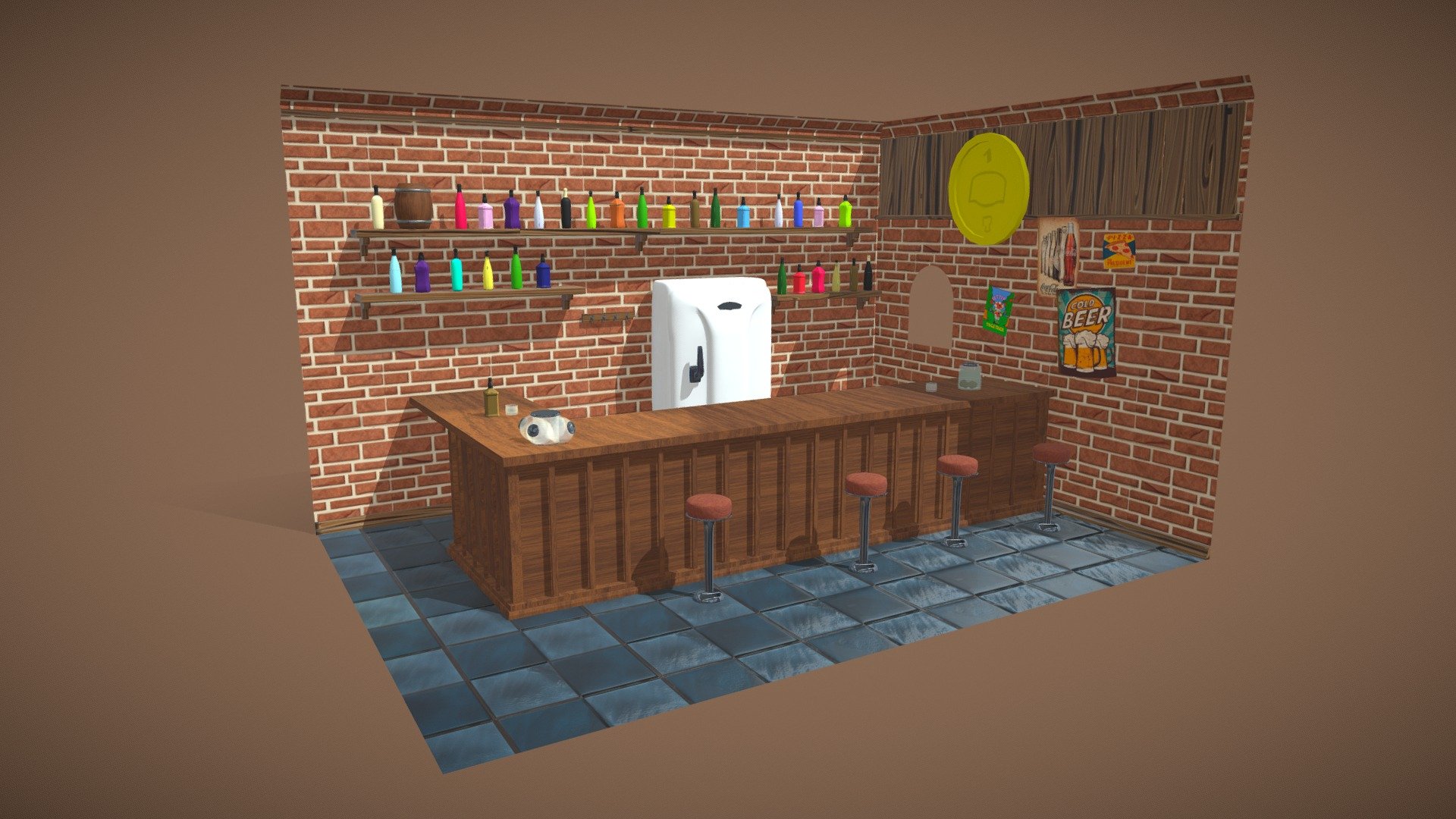 Bar - 3D model by Davide Buonincontro (@buonincontrodavide) [1712715 ...