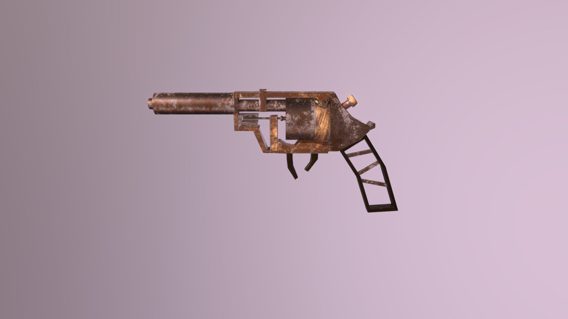 Post-apocalyptic Revolver - 3D model by Fyklionx [1712bdb] - Sketchfab