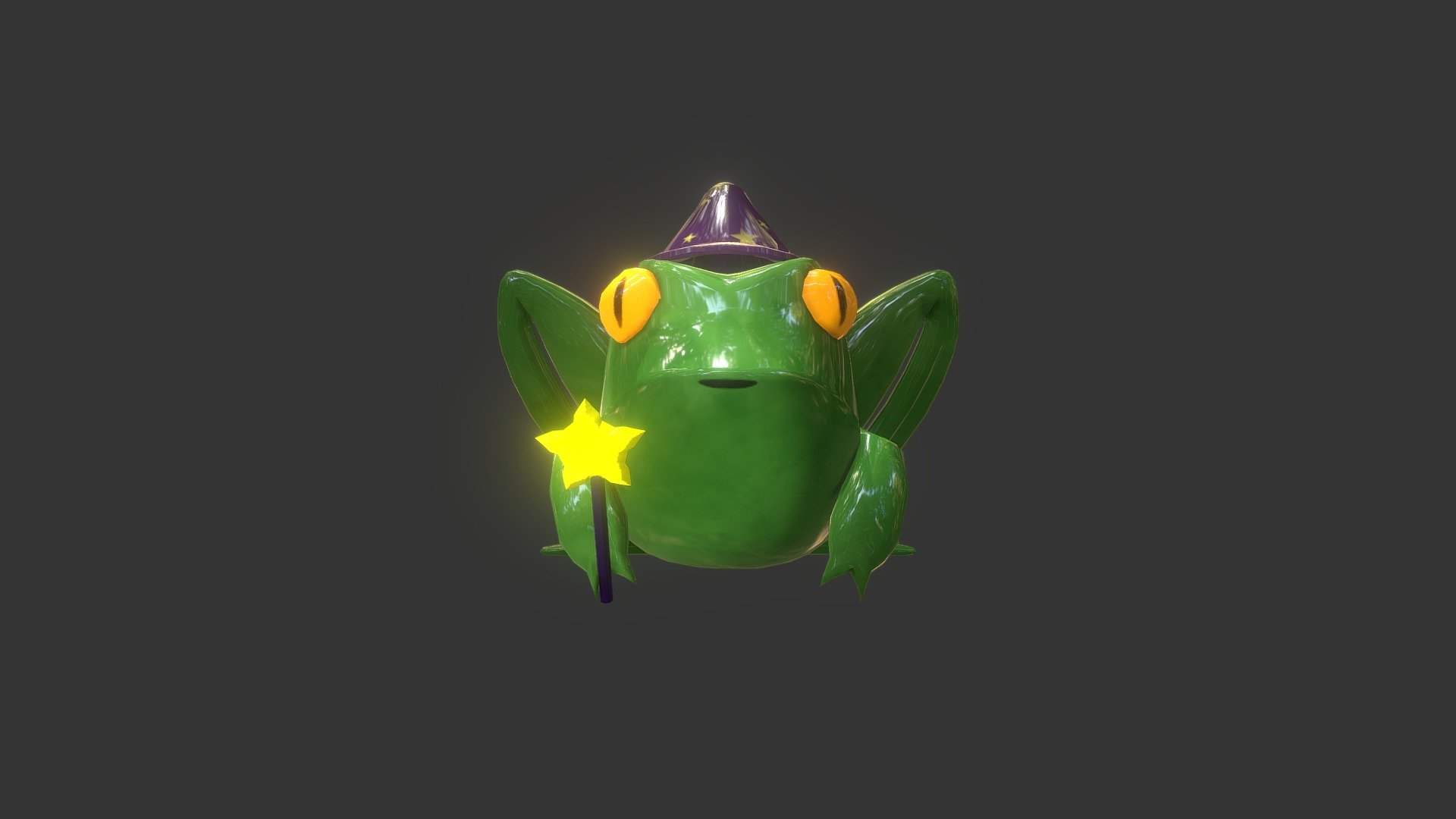 Wizard Frog - 3D model by lukegaskill [17152e3] - Sketchfab