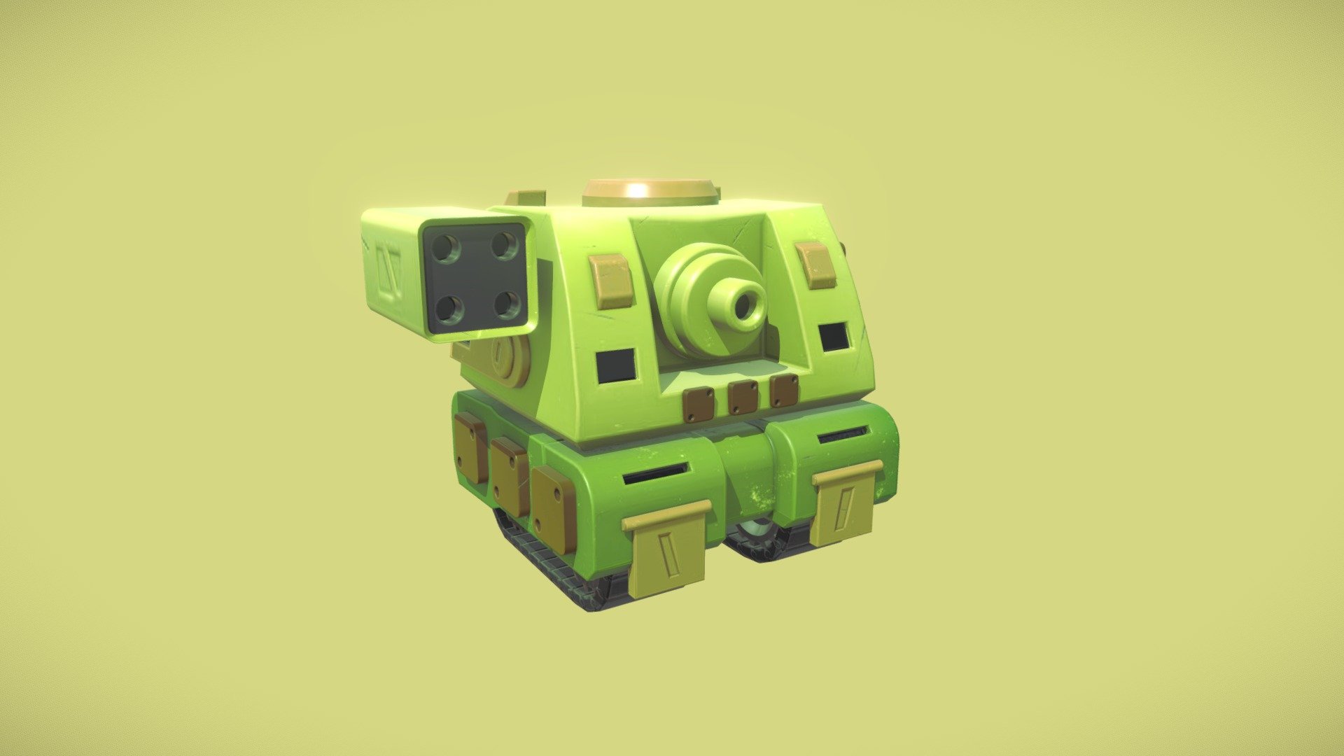 Cute Tank - 3D model by Youri Deraes (@youri_deraes) [1715c08] - Sketchfab