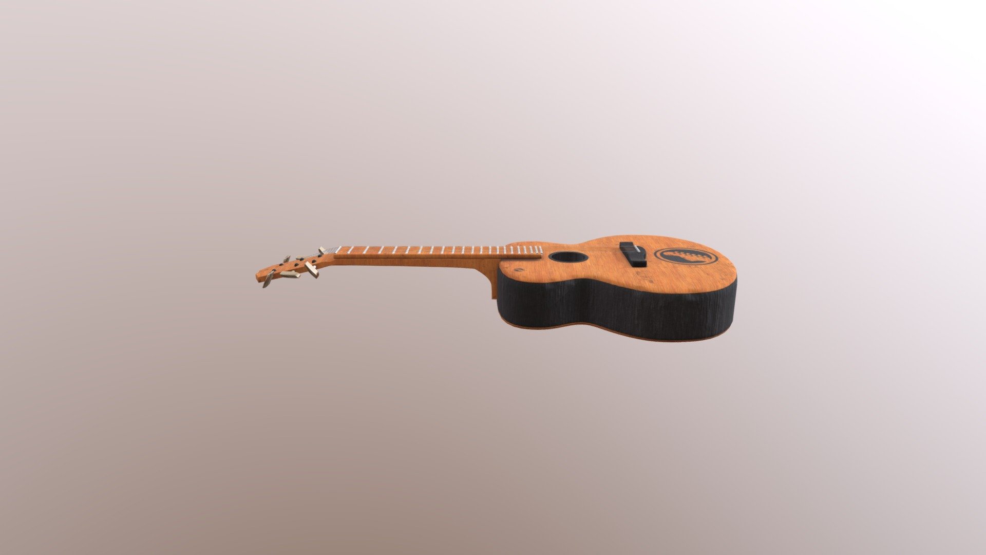 Simple Guitar - 3D model by brayanuno [1715f0c] - Sketchfab