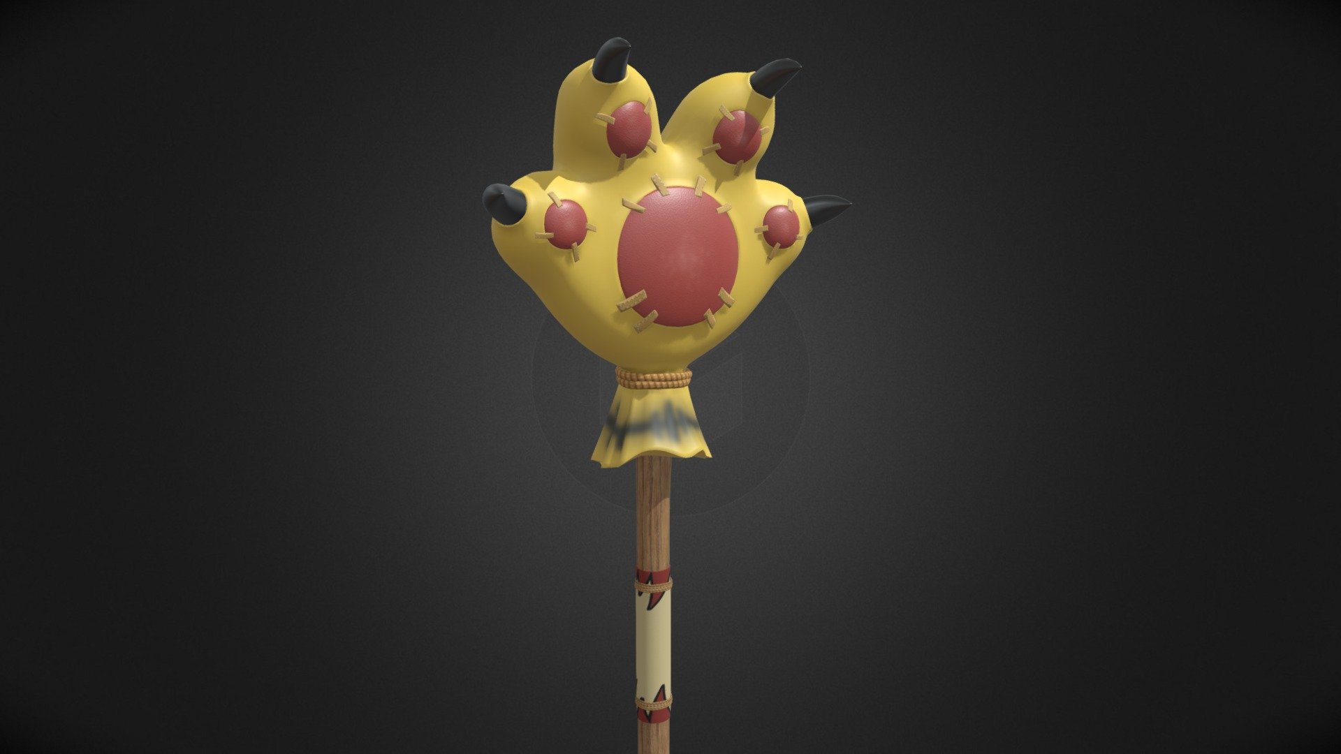 Monster Hunter Pet weapon cat paw - Buy Royalty Free 3D model by ...