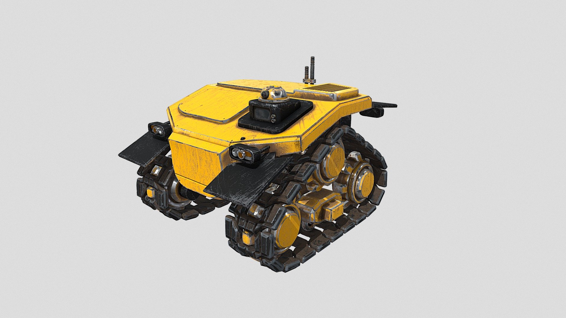 Builder Tracked Robot - 3D model by Yurii (@yurii3112) [171a8ad ...