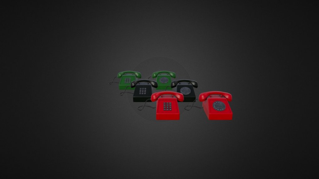 Old Phones - 3D model by einthel [171acef] - Sketchfab