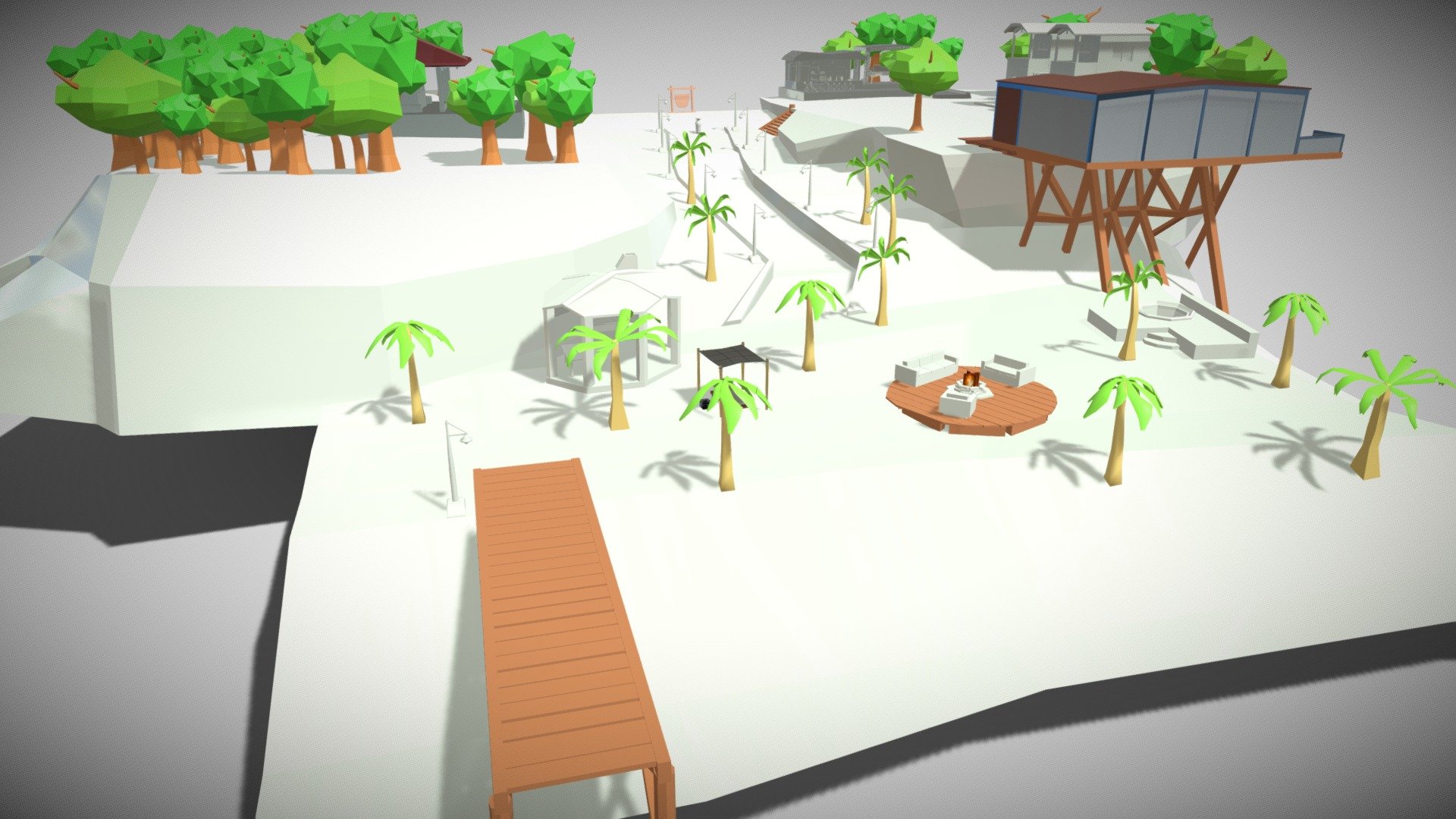 resort - 3D model by JvGame [171bb89] - Sketchfab