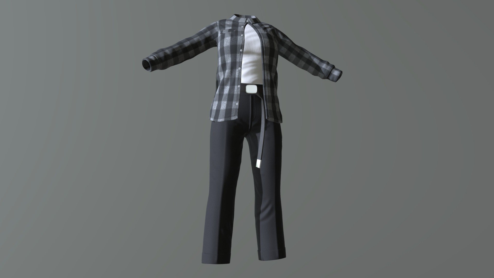Female Outfit Without Bandana (Stealth) - Download Free 3D model by ...