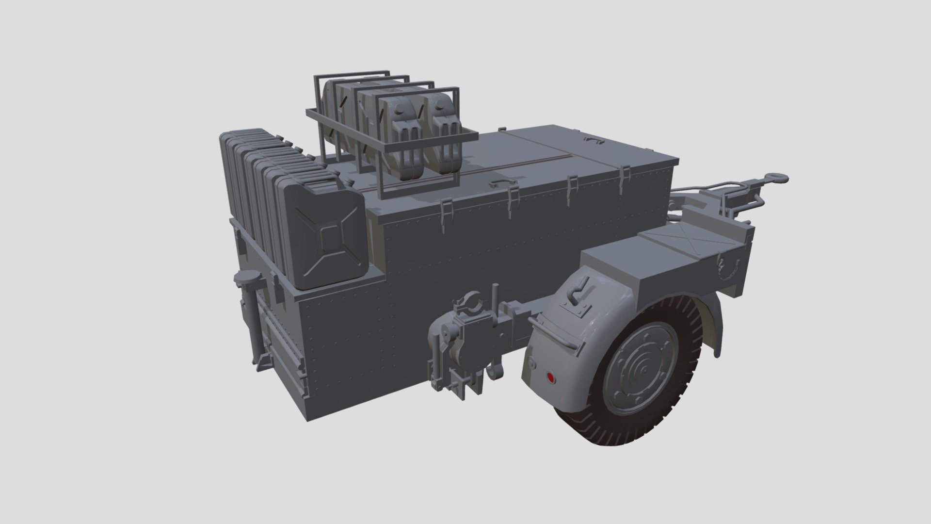 Sd.AH52 Ammunition Carriage Trailor - 3D model by Basic Hsu (@Hsu.Pei ...