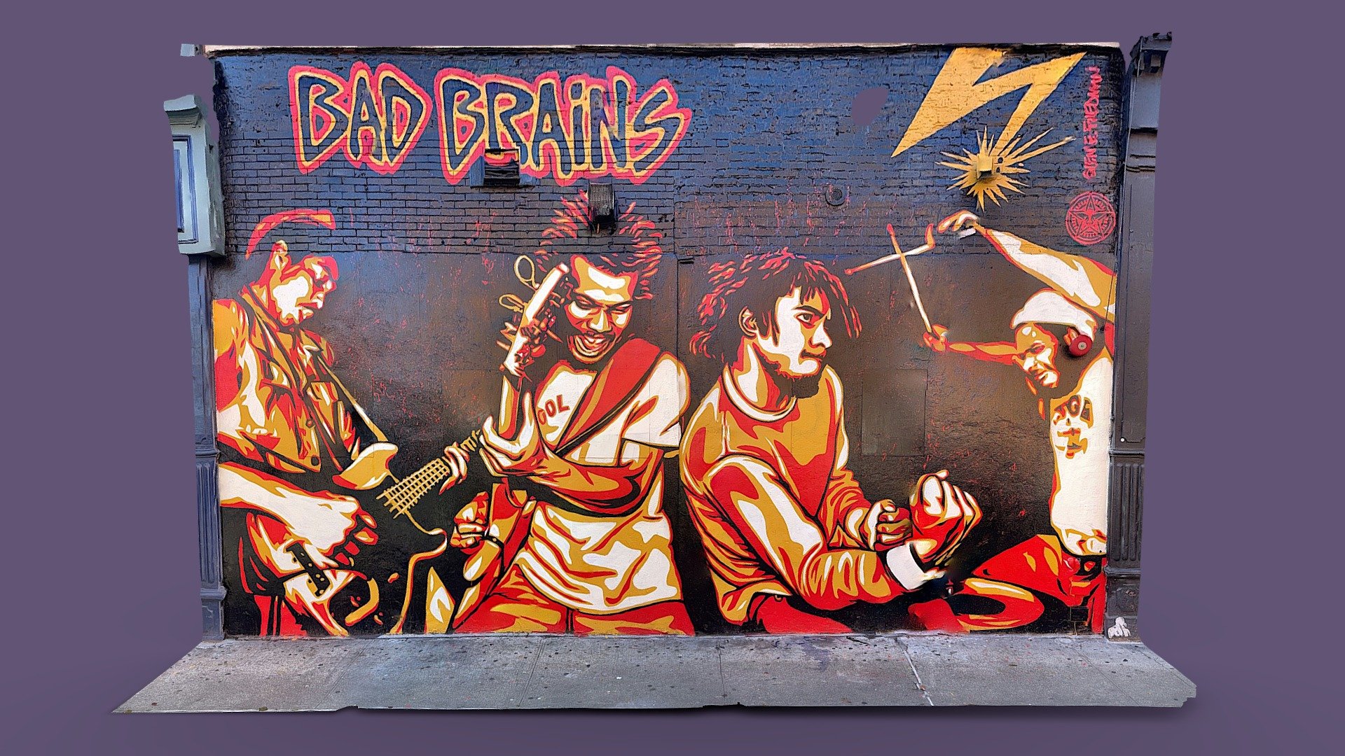 Bad Brains by @obeygiant 2022 - 3D model by Stuart Rosenberg ...