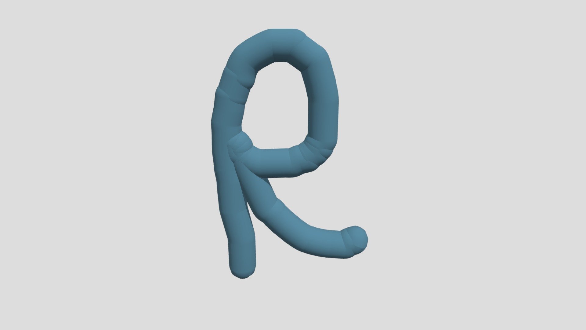 Handwritten_R - 3D model by laurenhelmers [1720844] - Sketchfab