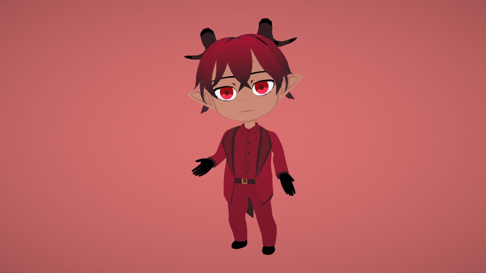 Damien - Original Character - 3D model by Clo7er [1721411] - Sketchfab