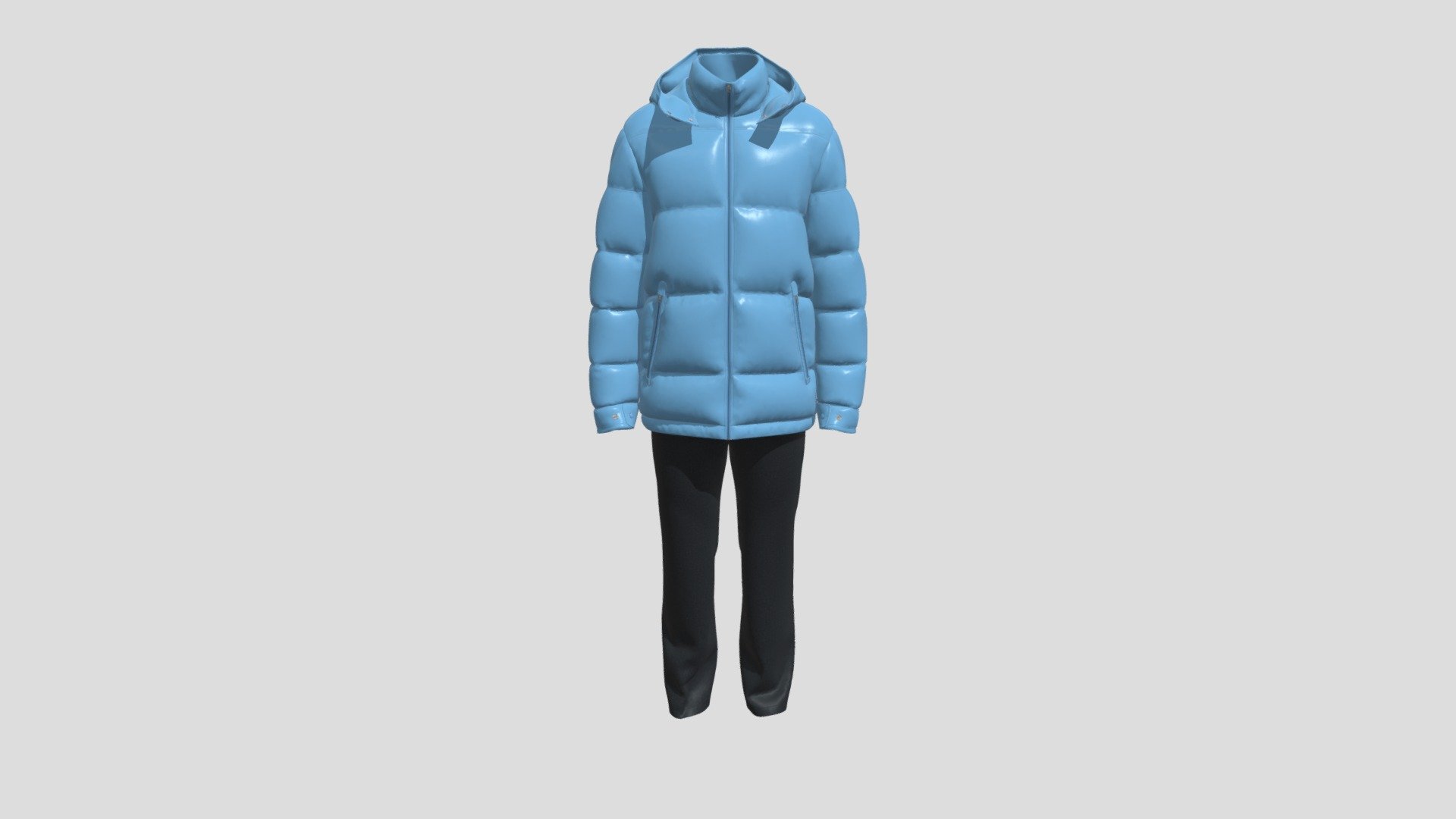 Puffer Jacket Outfit - Buy Royalty Free 3D model by najdmie [1721484 ...